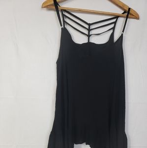 entro | Tops | Entro Black Spaghetti Strap Blouse Size Small | Poshmark